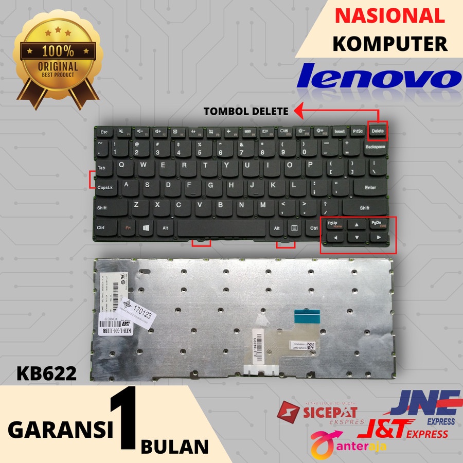 Jual Keyboard Lenovo Ideapad 300S 300-11ISK 300-11IBY 300-11IBR 700 ...