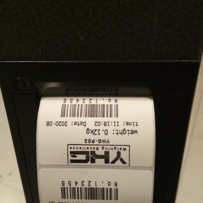 Jual Xu099 Timbangan Barang Digital Printer Label Print Kertas 200Kg 0 ...