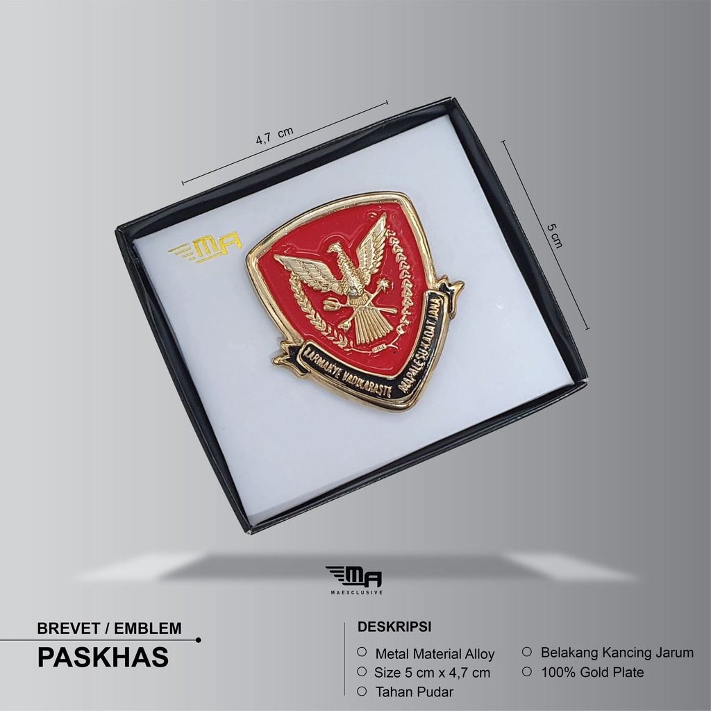 Jual EMBLEM PASKAS BARET BRIVET BREVET PASKHAS | Shopee Indonesia