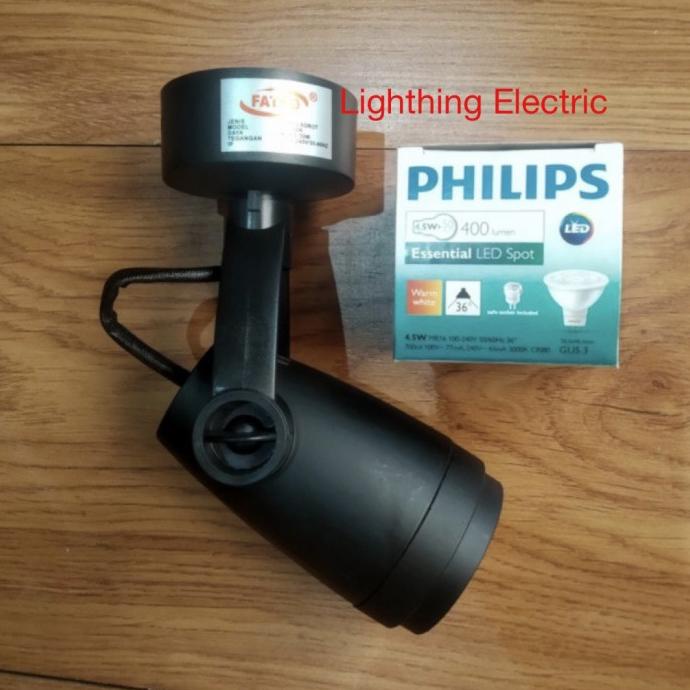 Jual Lampu spotlight tempel plafon led philips 4,5w spotlight plafon ...