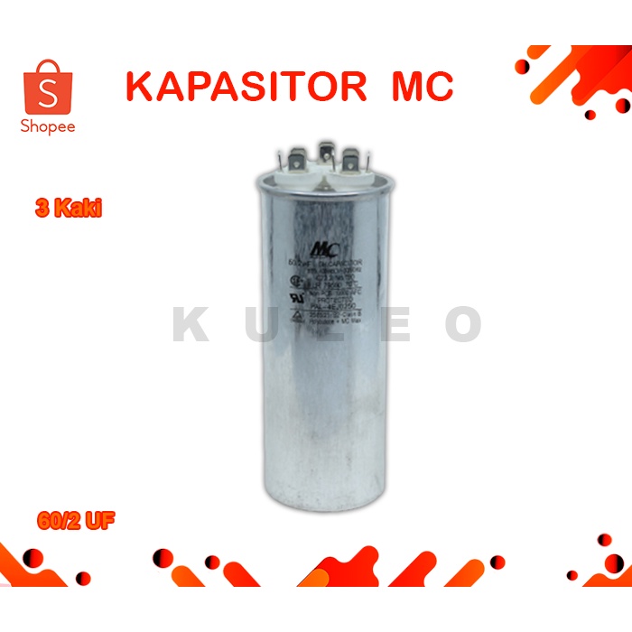 Jual Capasitor MC 60+2 uf - KAPASITOR AC MC 60+2UF - kapasitor mc 3Kaki ...
