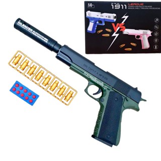Jual Flint gun Senjata Mainan Pistol Colt M1911 mainan Anak Tembak Tembakan Kokang Soft Bullet ...