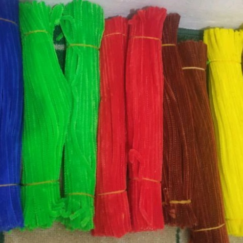 Jual pipe cleaner kawat bulu montessory diy mainan anak balita ...