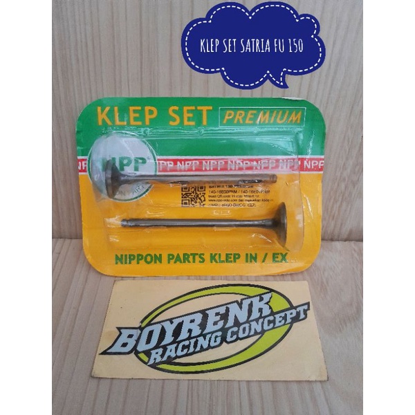 Jual KLEP SET PAYUNG KLEP VALVE SET IN/EX SATRIA FU 150 NPP - BOYRENK SURABAYA | Shopee Indonesia