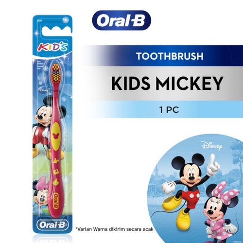 Jual Sikat Gigi Oral-B Kids Mickey Disney Soft Toothbrush Stage 2 (2 ...