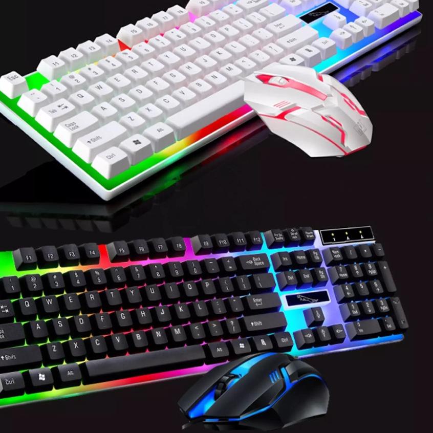 Jual Gaming Mouse Gaming Keyboard Set Led RGB Kabel Mouse & Keyboard ...