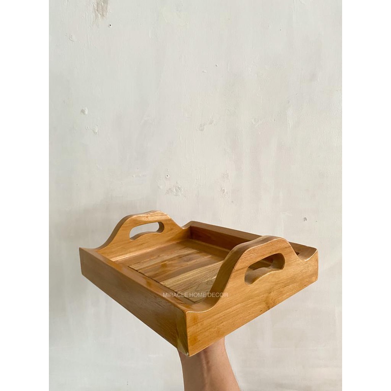 Jual tray handle kayu jati - tatakan kayu jati | Shopee Indonesia