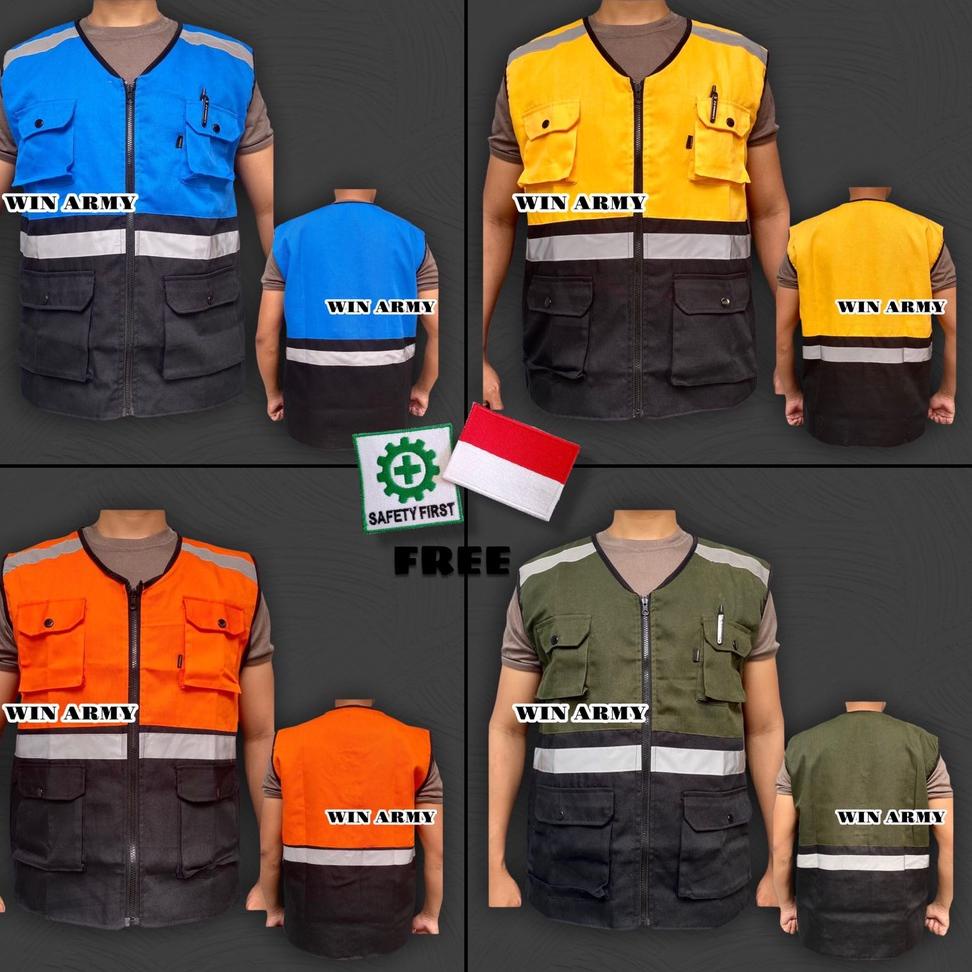 Jual TERPERCAYA Rompi Proyek - Rompi Safety - Rompi Tambang - Rompi ...