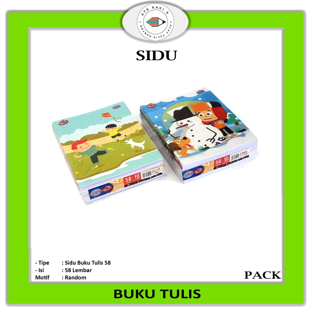 Jual SIDU - Buku Tulis 58 Lembar - Pack | Shopee Indonesia