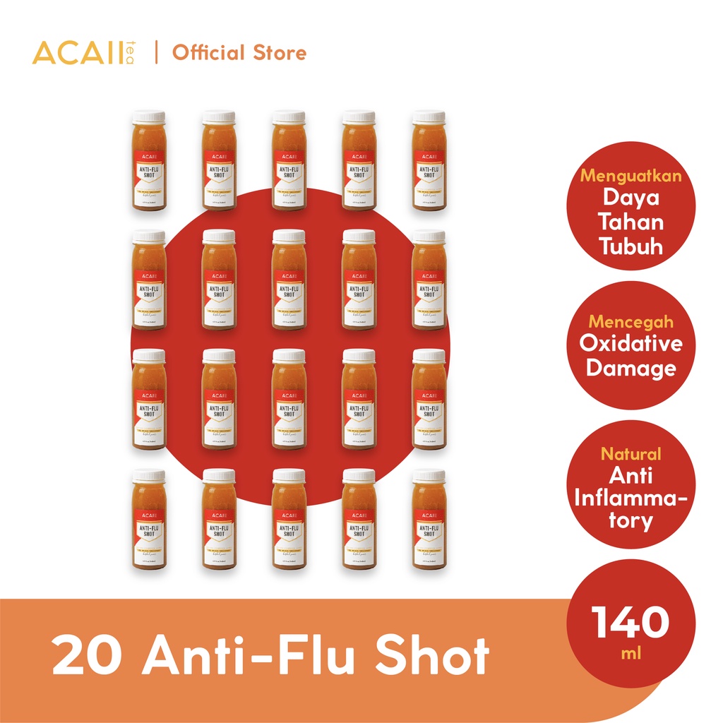 Jual Acaii Tea 20 Anti-flu Shot Package (20x140ml) | Shopee Indonesia