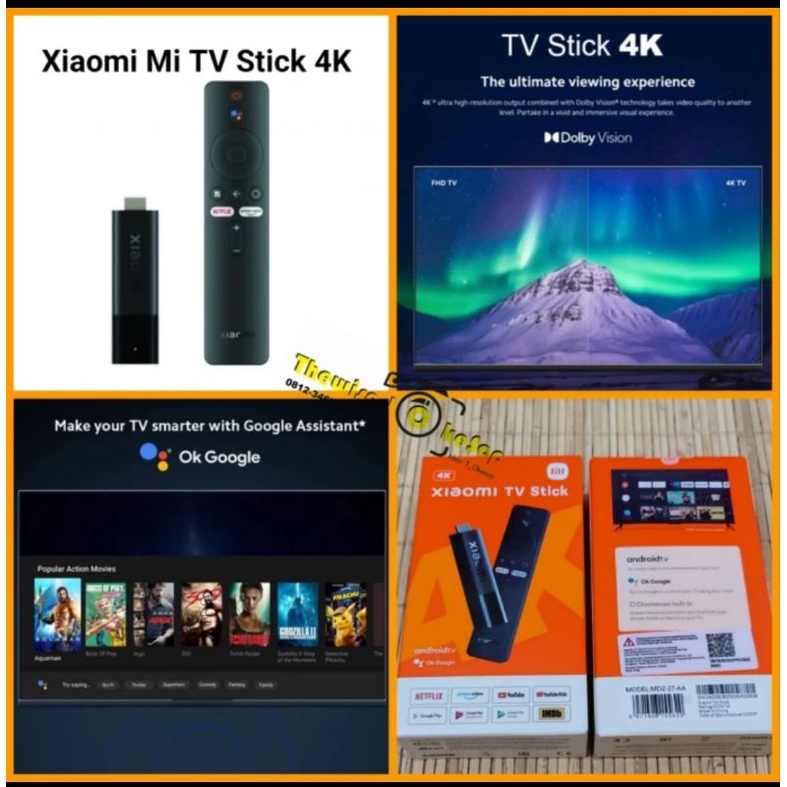 Jual Xiaomi Mi TV Stick 4K UHD Quadcore Smart Android TV Stik | Shopee ...