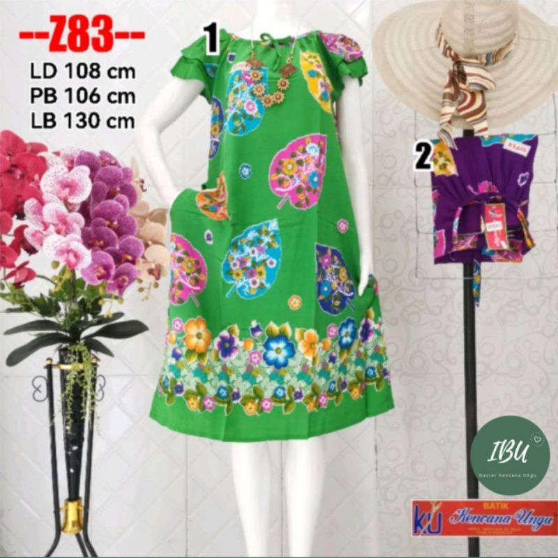 Jual Ibu Daster Ashanty Kum Batik Kencana Ungu Ld 108cm Label Merah ...