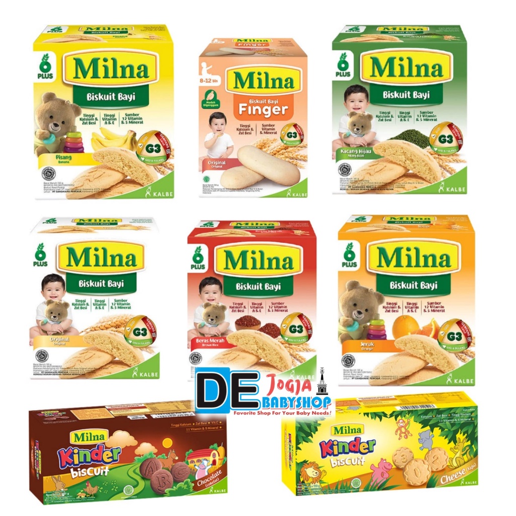 Jual MILNA BISKUIT BAYI SEHAT 6+/ CAMILAN BAYI BISKUIT 130gr / BISKUIT ...