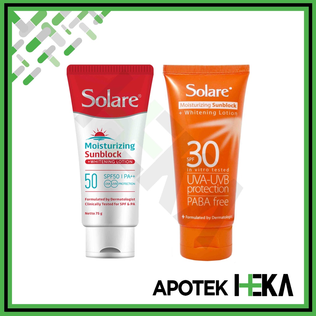 Jual Solare SPF 30 / 50 Sunblock - Tabir Surya Melindungi Kulit ...