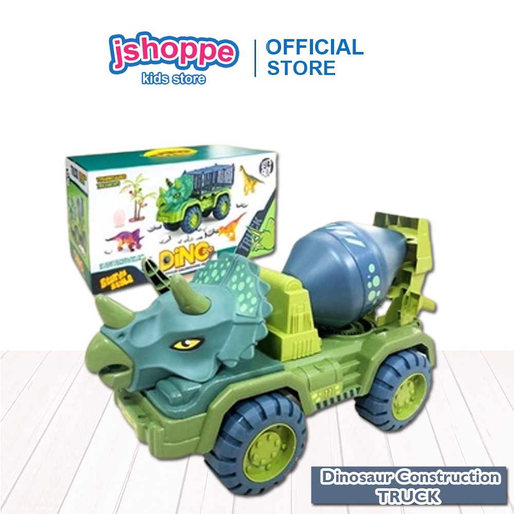 Jual JSHOPPE Mainan Dinosaur Construction Truck Engineering Mobil Dino ...