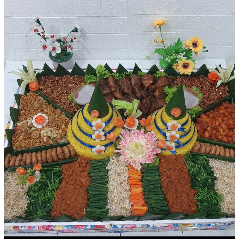 Jual Tumpeng Nasi Kuning/Tumpeng Kotak Besar 25 porsi | Shopee Indonesia