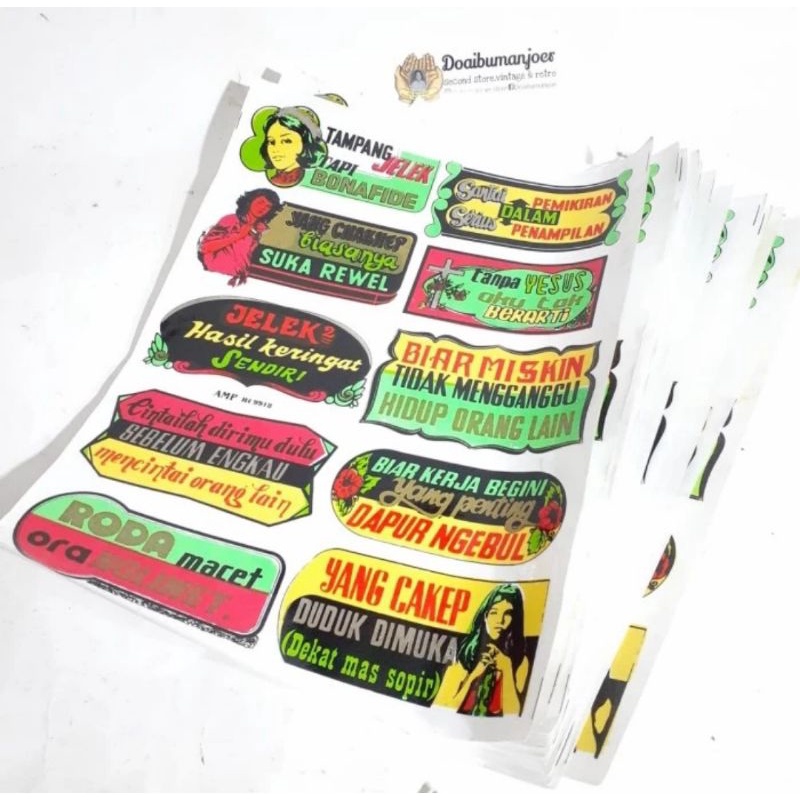 Jual stiker jadul | Shopee Indonesia