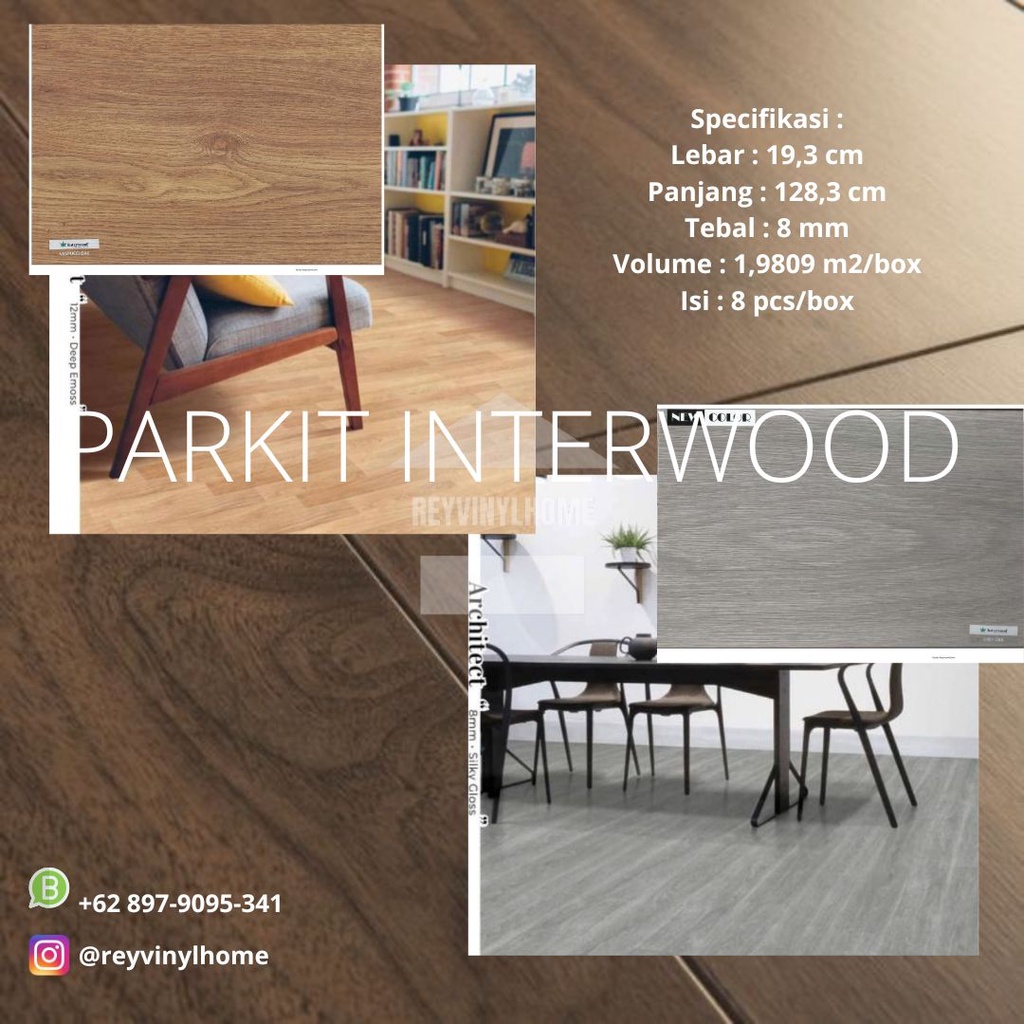Jual Parket INTERWOOD Tebal 8 mm | Shopee Indonesia