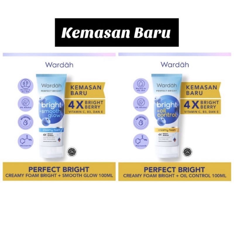 Jual WARDAH PERFECT BRIGHT CREAMY FOAM FACIAL WASH / WARDAH PERFECT ...