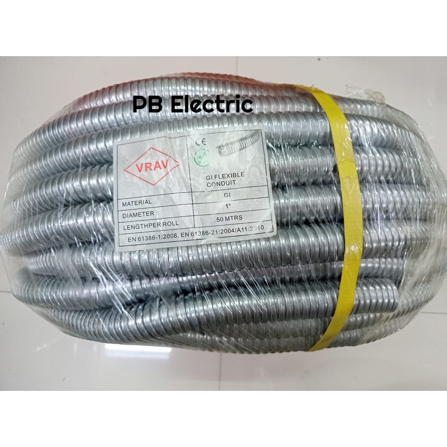 Jual Flexible Metal Conduit 1 Inch Merk VRAV / Flexible Metal 1 Inch VRAV | Shopee Indonesia