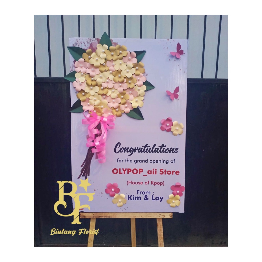 Jual BINTANG FLORIST - PAPAN BUNGA KERTAS / BUNGA PAPAN UCAPAN ...