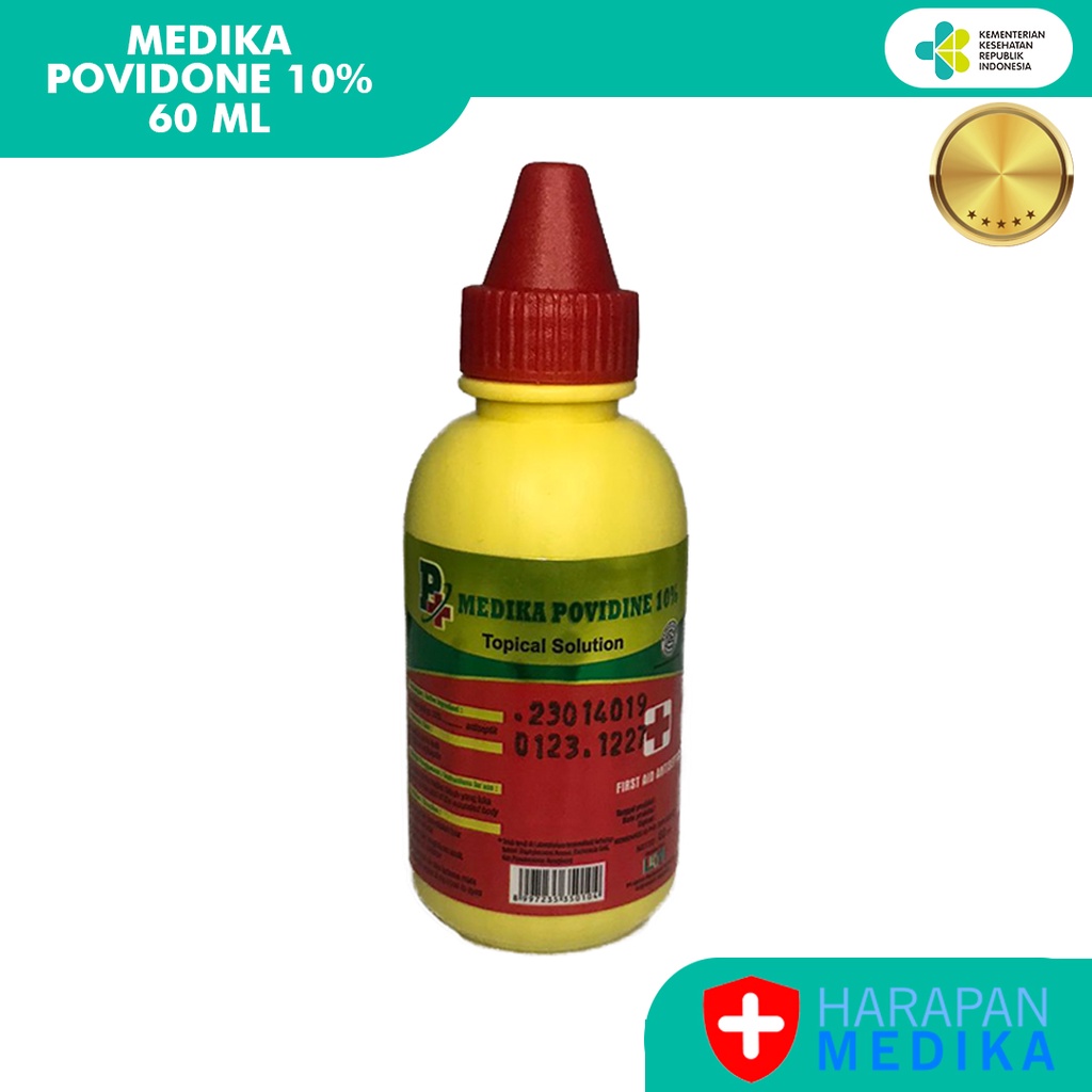 Jual Povidine Iodine 10% Medika 60 ml / Obat Merah Luka Povidon ...
