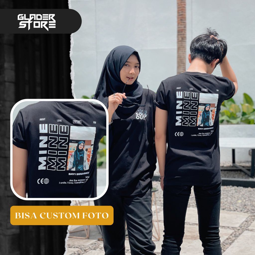 Jual KAOS CUSTOM FOTO MINE BUCIN STREETWEAR AESTHETIC PREMIUM / SATUAN ...