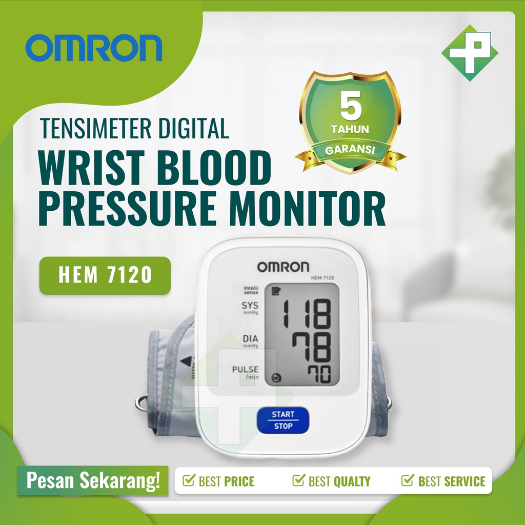 Jual Tensimeter Digital Omron HEM 7120 / Digital Blood Pressure Monitor ...