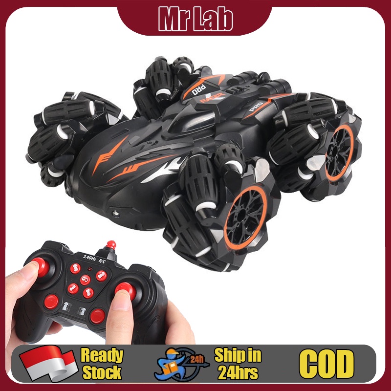 Jual Mainan Mobil Remote Control Akrobat 4WD RC Stunt Drift Car Rotasi ...