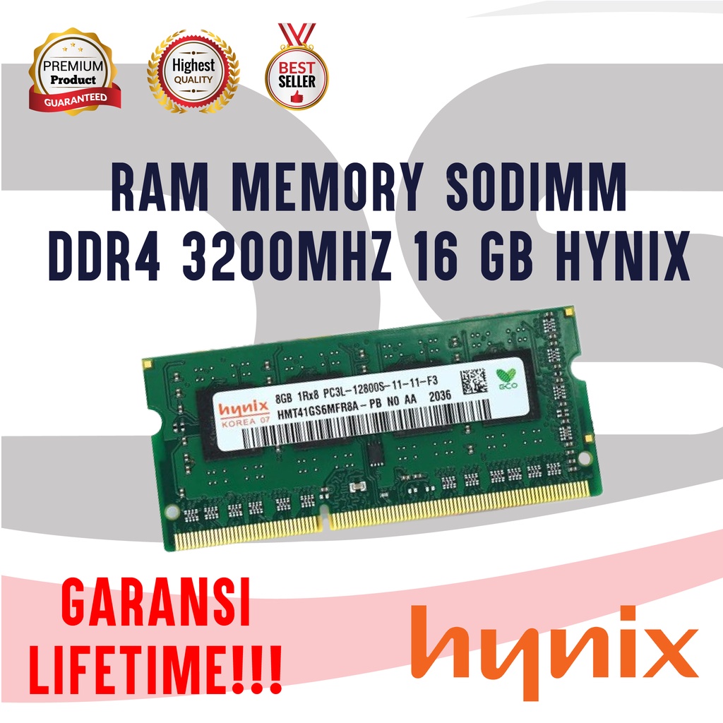 Jual RAM MEMORY LAPTOP SODIMM DDR4 16GB 3200MHz HYNIX | Shopee Indonesia