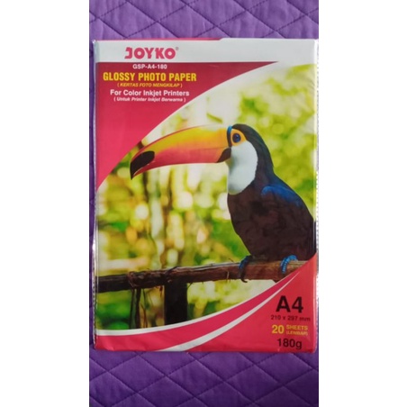 Jual JOYKO GLOSSY PHOTO PAPER A4 180gr | Shopee Indonesia