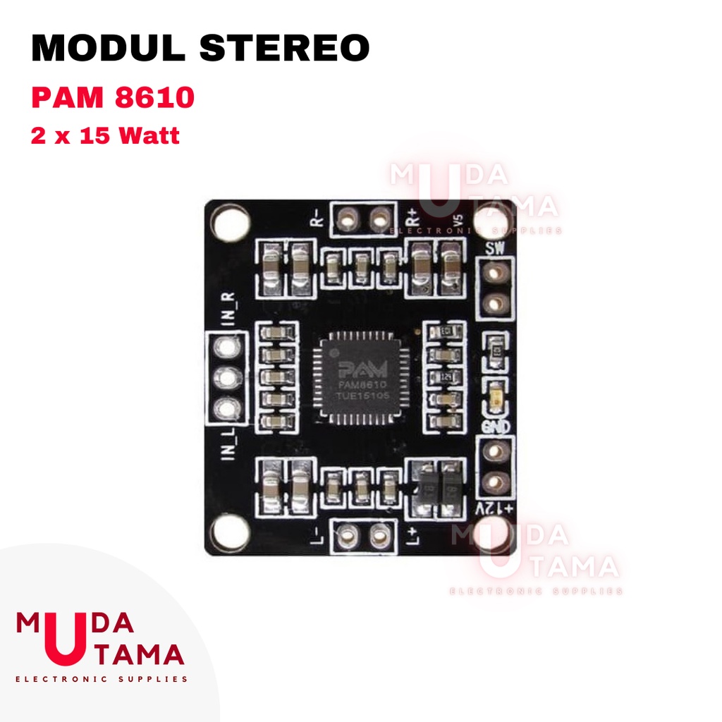 Jual Modul Amplifier PAM8610 - Amplifier 2 x 15 watt | Shopee Indonesia
