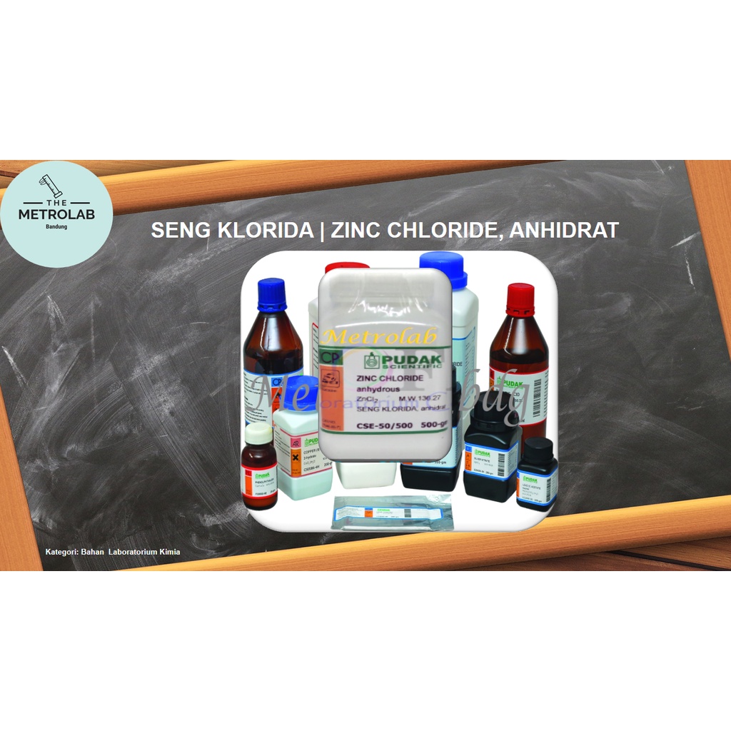 Jual Seng Klorida Anhidrat | Zinc Chloride Anhydrate | ZnCl2 | 500 gr ...