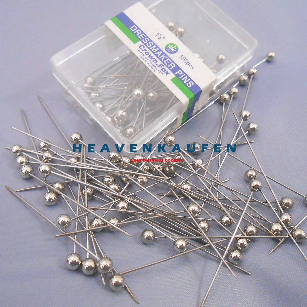 Jual Jarum Pentul Warna Silver Stainless Steel Anti Karat Panjang 3,75 ...