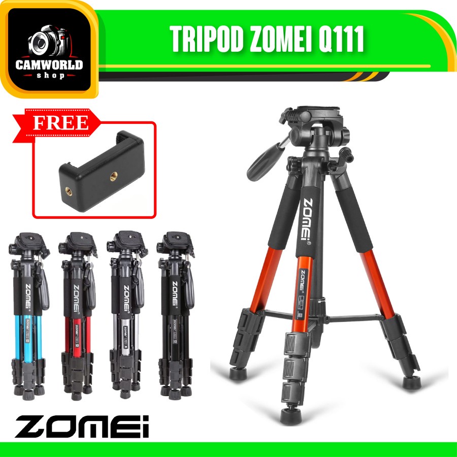 Jual Tripod Zomei Q111 Camera Tripod For DSLR-Mirrorless-Action Cam | Shopee Indonesia