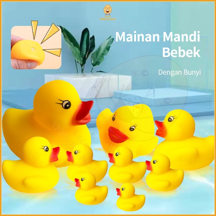 Jual MAINAN ANAK MANDI BEBEK KARET BAYI DUCK SMALL 6 PCS KECIL BUNYI ...