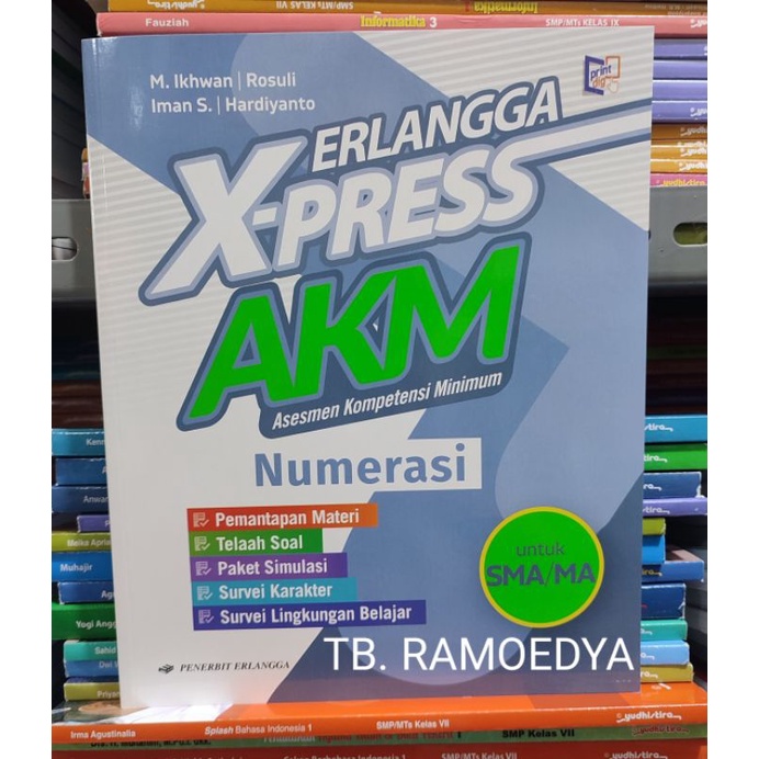 Jual Buku Express AKM Numerasi SMA/MA kelas XI Erlangga | Shopee Indonesia
