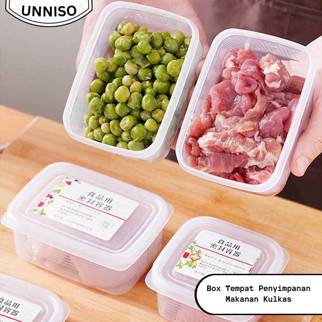 Jual UNNISO - Box Tempat Penyimpanan Makanan Kulkas | Shopee Indonesia