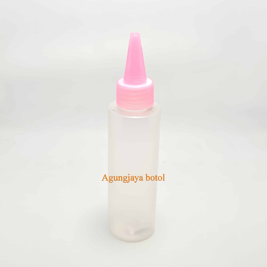Jual Botol Pet 100 Ml Rf Panjang Natural Fros Tutup Kerucut / Botol Plastik / Botol Kosmetik ...