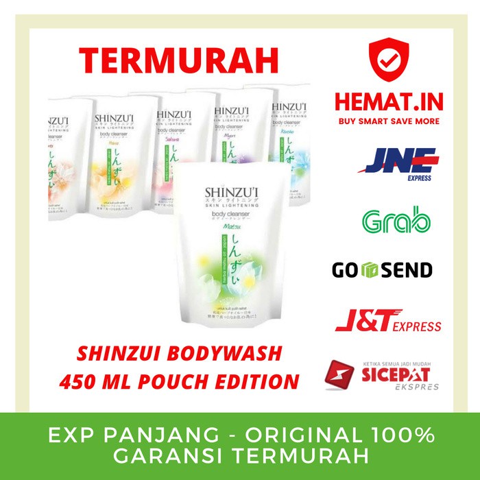 Jual SHINZUI BODYWASH REFFILL 400ML KEMASAN ISI ULANG SABUN SHINZUI ...