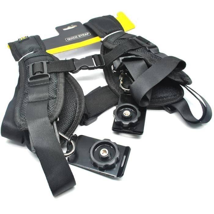Jual DOUBLE STRAP QUICK RAPID CADEN NECK BELT FOR DSLR CAMERA - TALI ...