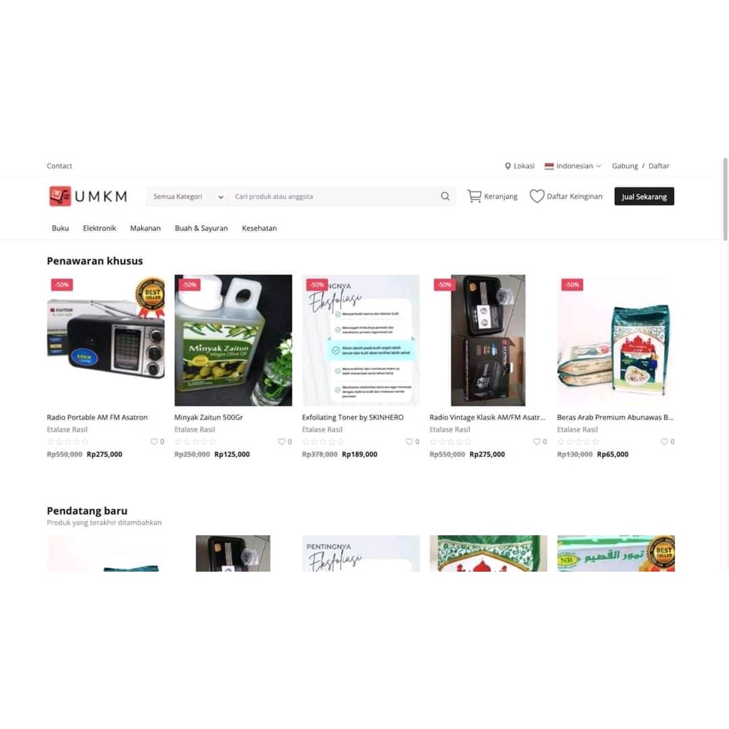 Jual Source Code UMKM - Marketplace ( Codeigniter ) | Shopee Indonesia