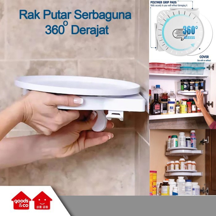 Jual Rak Sudut Putar Serbaguna Rotary Shelf R051 | Shopee Indonesia