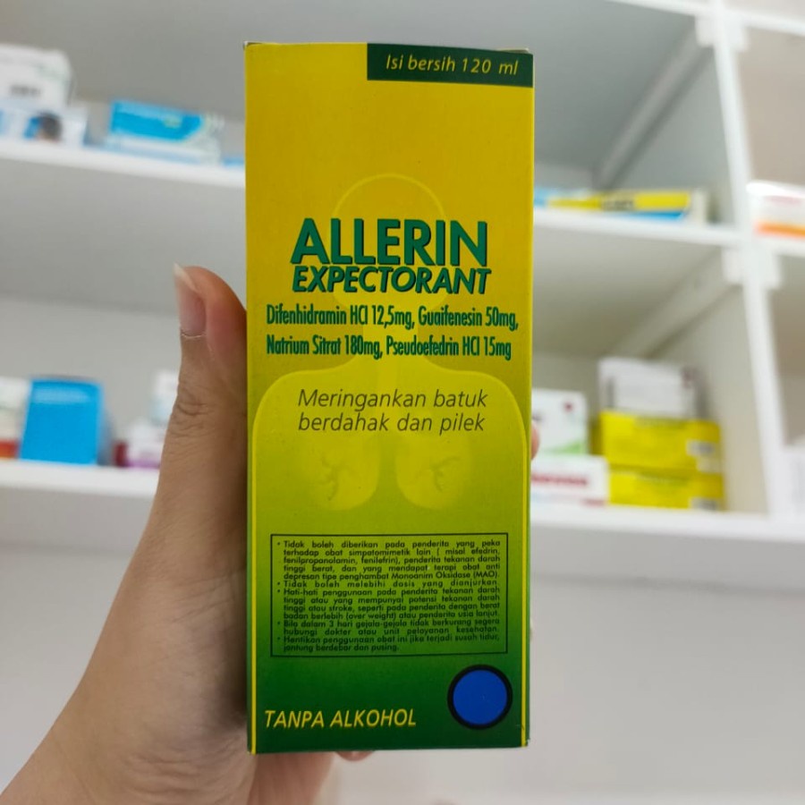 Jual Allerin Sirup Isi 120ml Obat Original | Shopee Indonesia