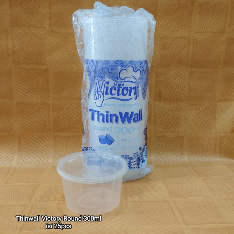 Jual Thinwall Victory ROUND 300ml/wadah salad buah/wadah plastik ...
