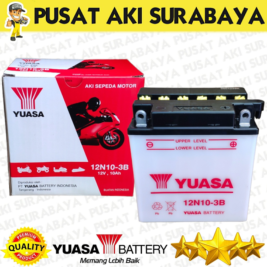 Jual ACCU YUASA 12N10 12 VOLT 10 AMPER 12N10-3B BATERAI ODONG ODONG MOBILAN ANAK RIDE ON CAR ...
