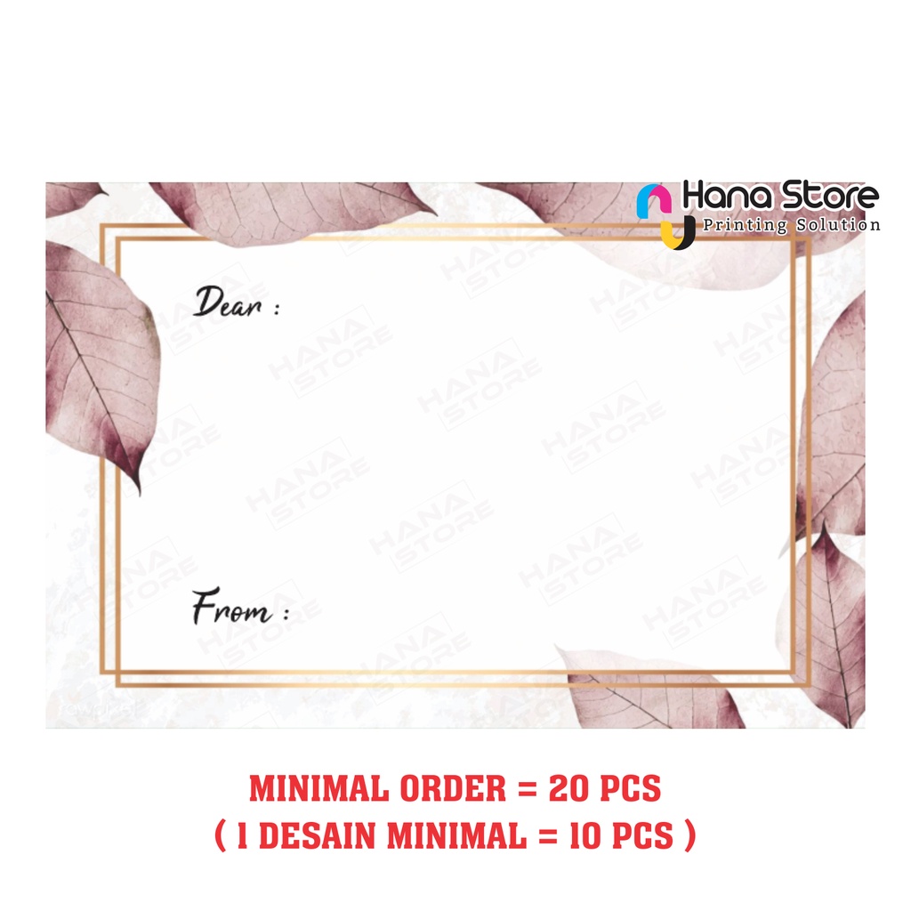 Jual Greeting Card POLOS - Gift Card - Kartu Ucapan - Greeting Card ...