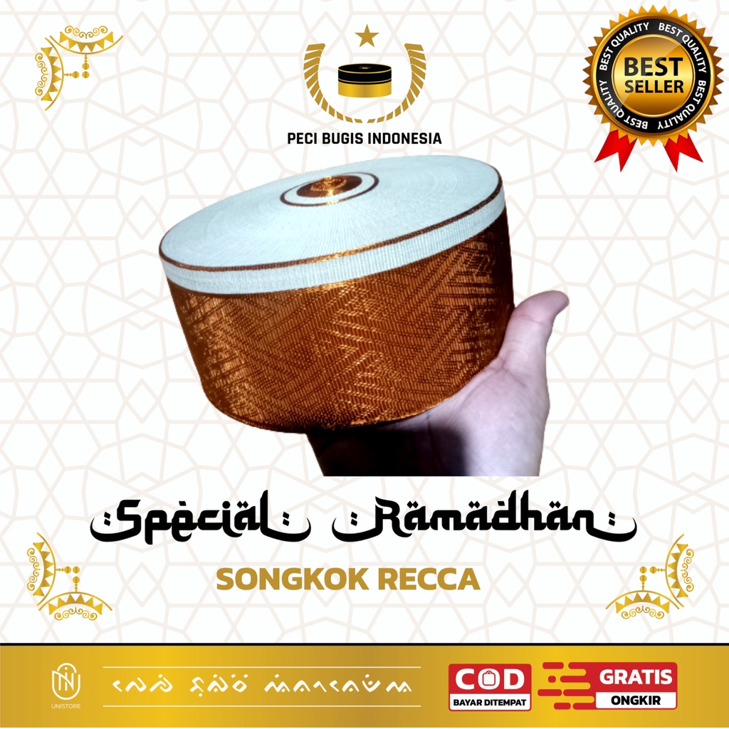 Jual Songkok Tembaga / Songko Recca To Bone / Peci Tembaga / Songko ...