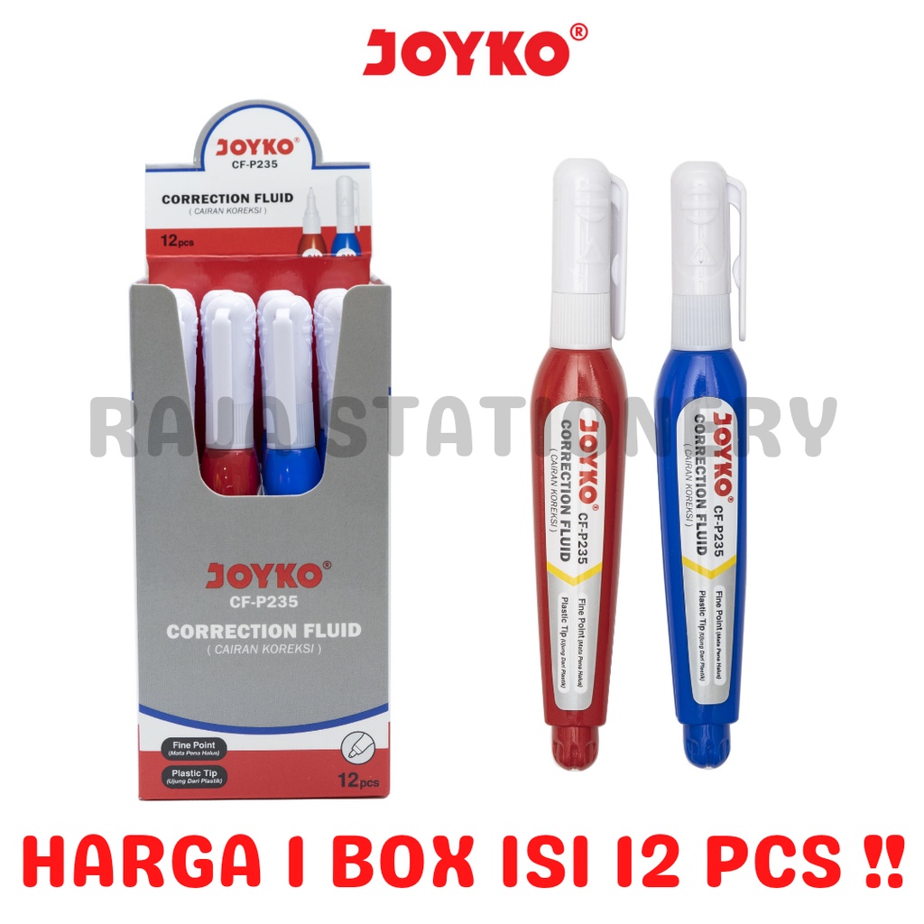Jual JOYKO CORRECTION FLUID PEN TIPEX CAIR JOYKO PUTIH CF-P235 TIPX TIP ...