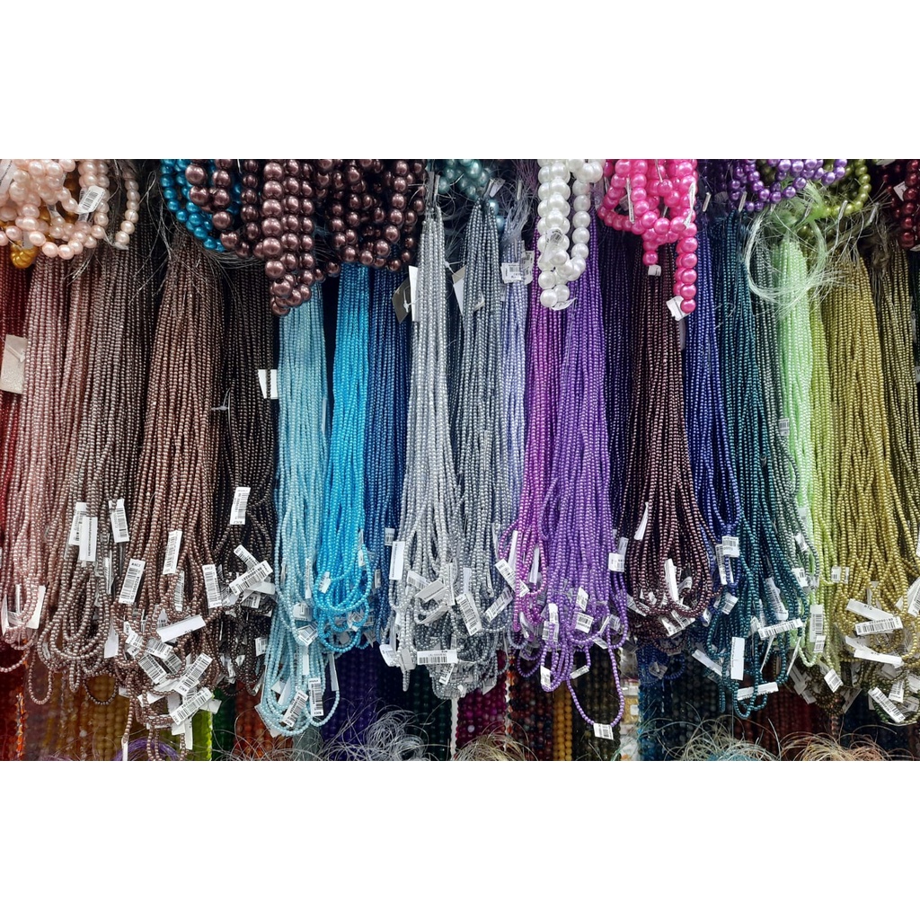 Jual MUTIARA KILAP SINTETIS PLASTIK 3MM/BAHAN TASBIH MANIK BERAT ISI ...